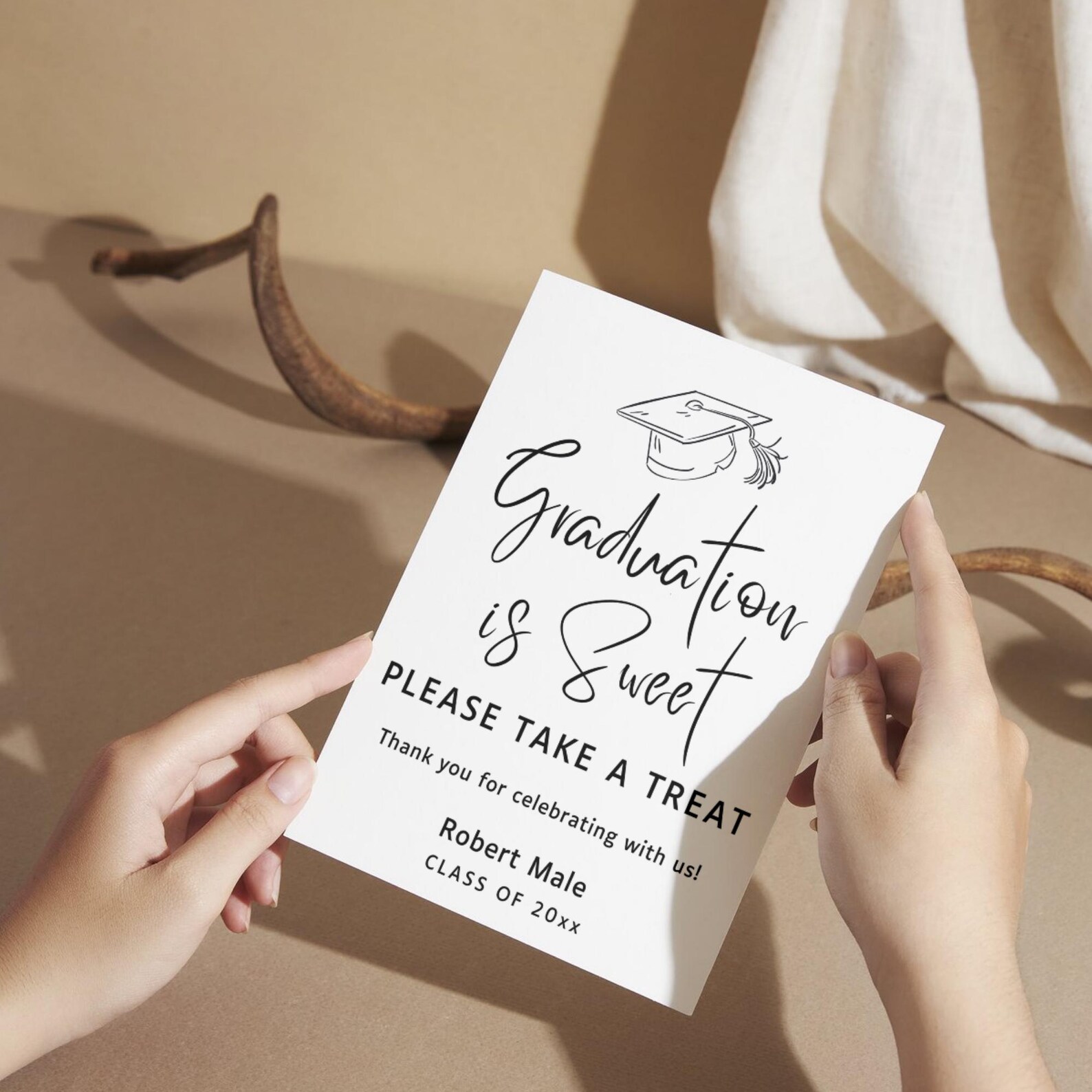 Graduation is Sweet Sign Template, Graduation Candy Bar Sign, Grad ...