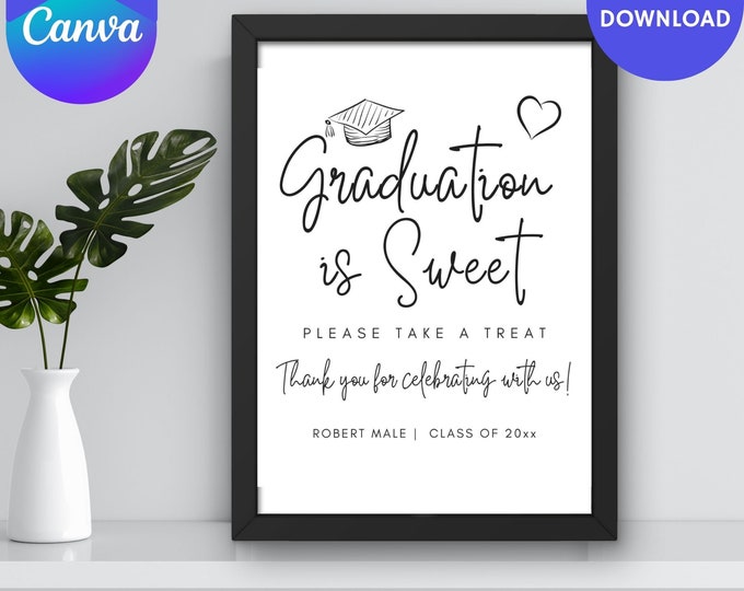 Graduation Dessert Table Sign | Graduation Party Decoration | Printable ...