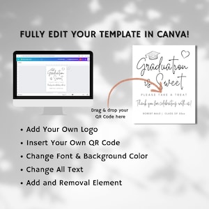 Graduation Dessert Table Sign, Printable Graduation Treat Table Sign ...