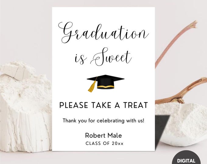 Graduation Dessert Table Sign | Graduation Party Decoration | Printable ...