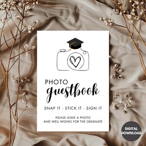 Photo Guestbook Sign for Graduation Party, Photo Sign Our Guestbook ...