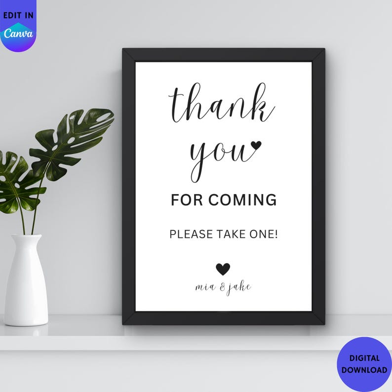 Editable Wedding Signage Bundle, Modern Minimalist Design (canva ...