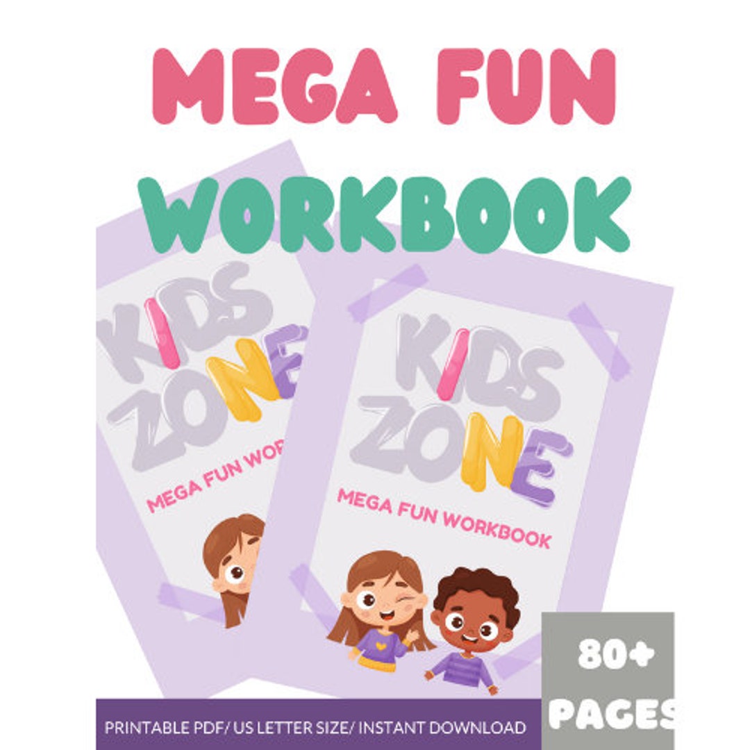 Ultimate Kids' Activity Book: Mega Fun Workbook - Etsy