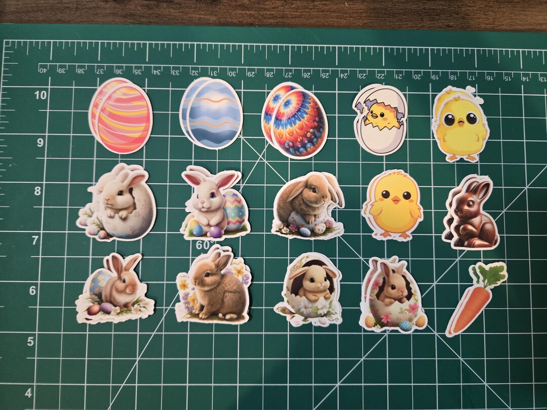 Waterproof Easter Sticker Bundle - 30 Stickers - Etsy