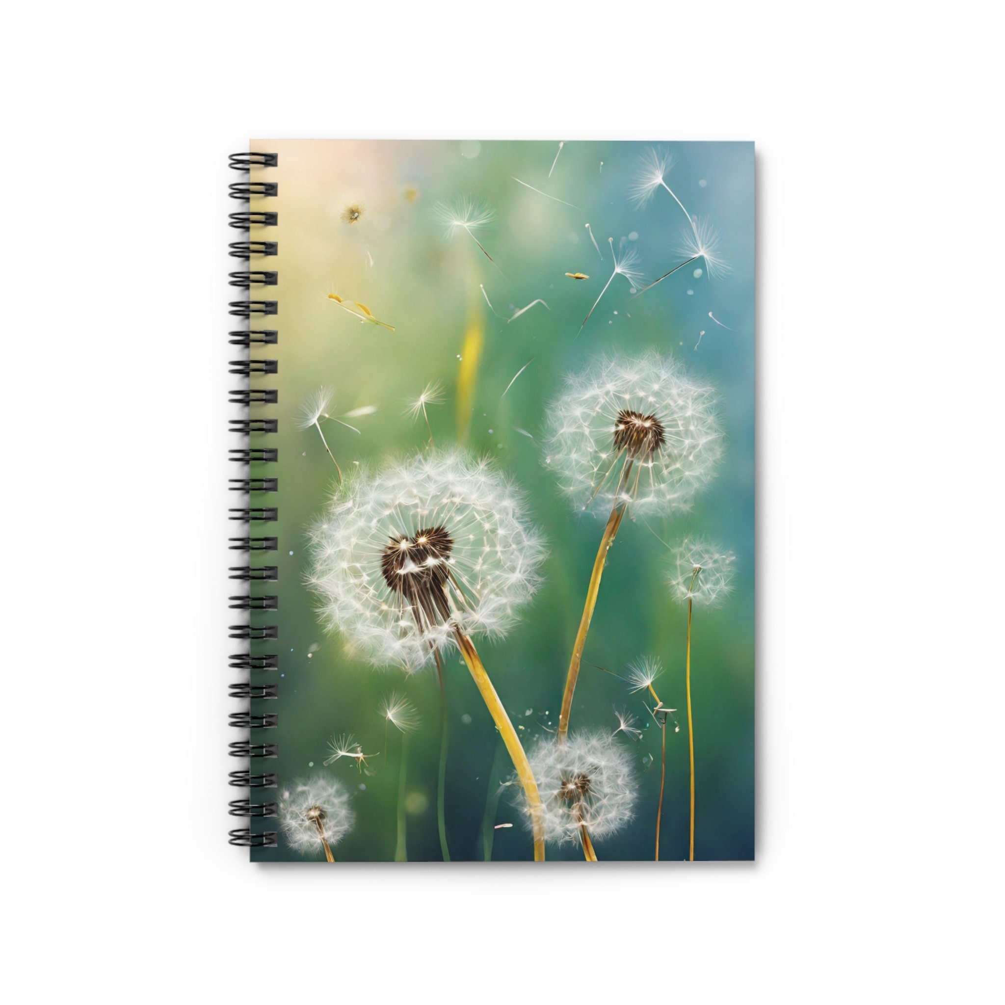 Dandelions in the Wind, Mental Health Matter Jpurnal, Nature Lover Gifts, Spiral Notebook Ruled ...