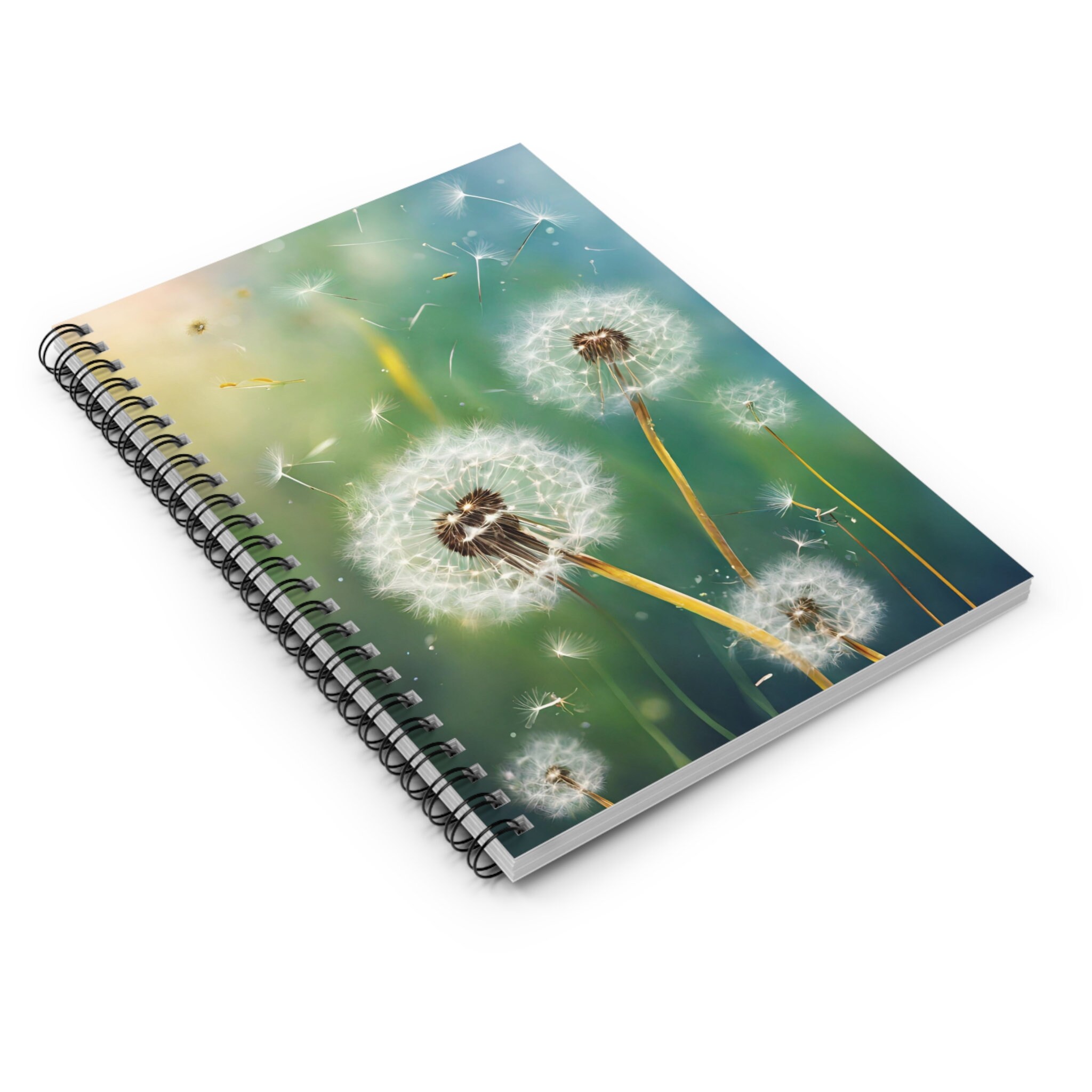 Dandelions in the Wind, Mental Health Matter Jpurnal, Nature Lover Gifts, Spiral Notebook Ruled ...