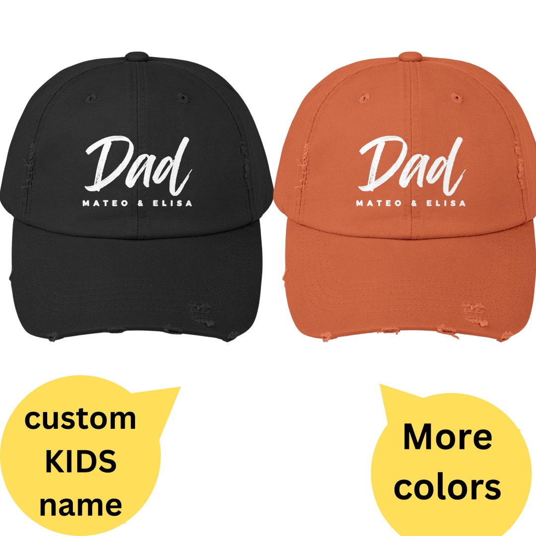 Personalized Kids Name Dad Grandpa Kids Cap, Fist,fathers Day, Birthday ...