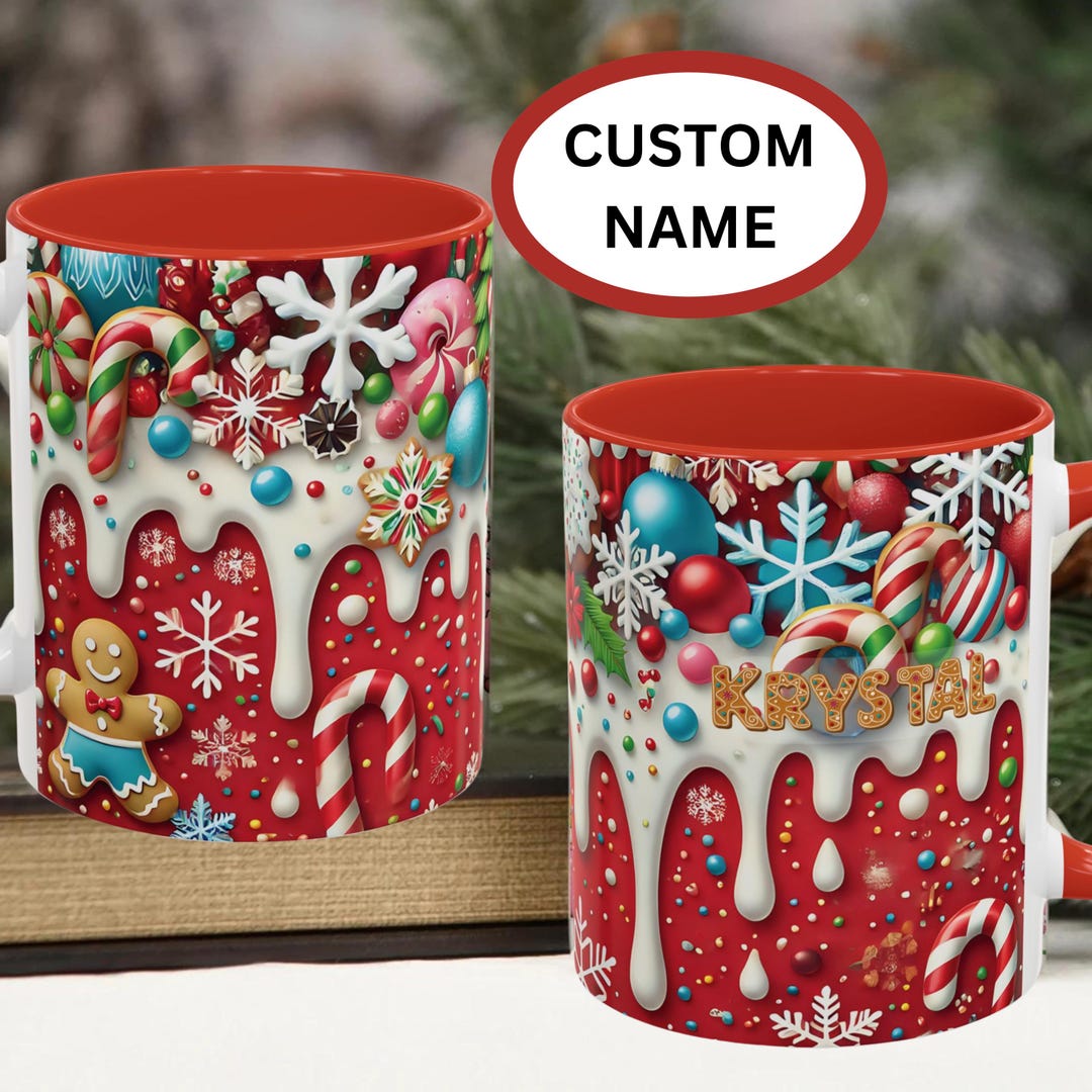 Custom Christmas Mug With Name, Custom Mug, Personalized Hot Chocolate ...