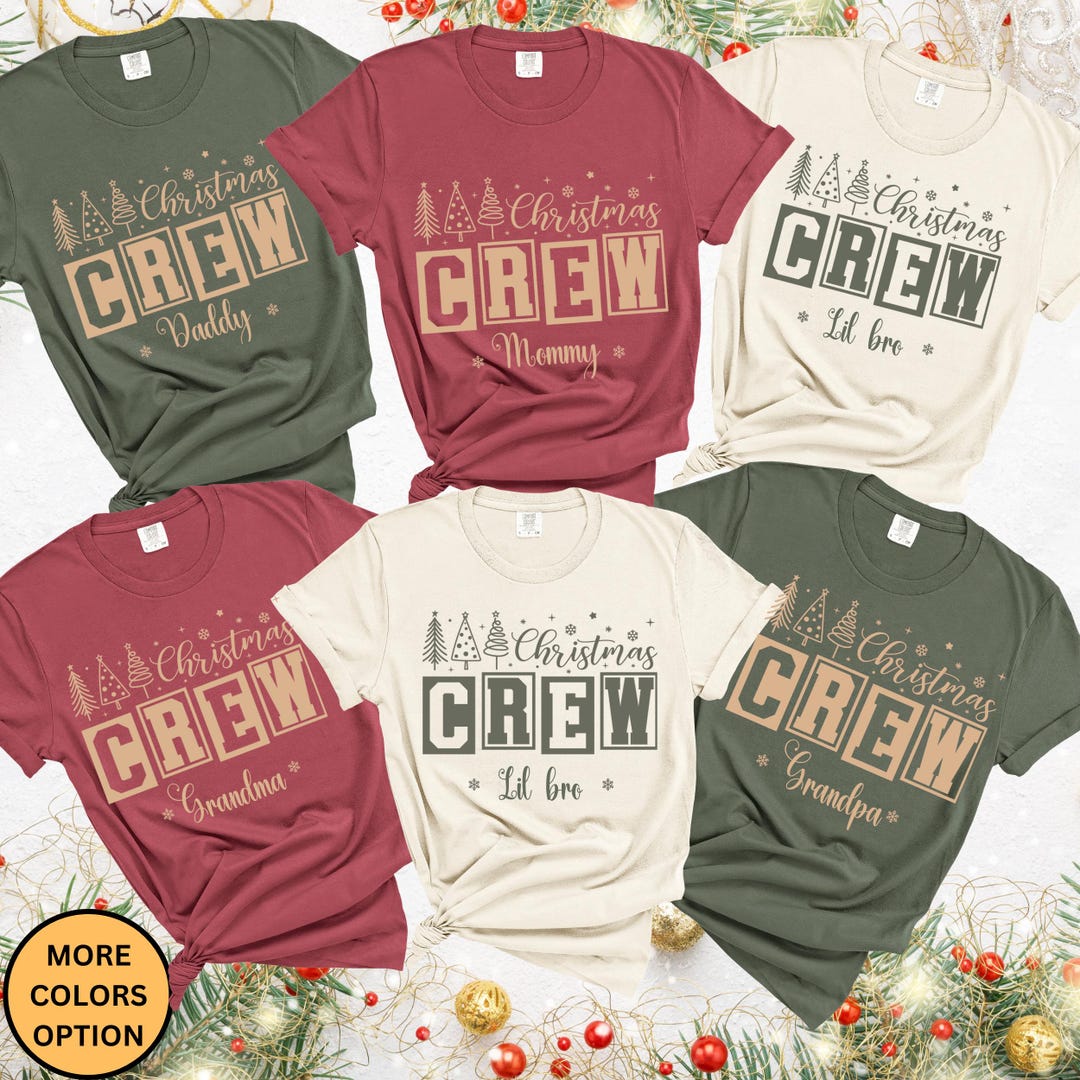 Custom Family Christmas Shirts, Comfort Colors® Matching Family ...