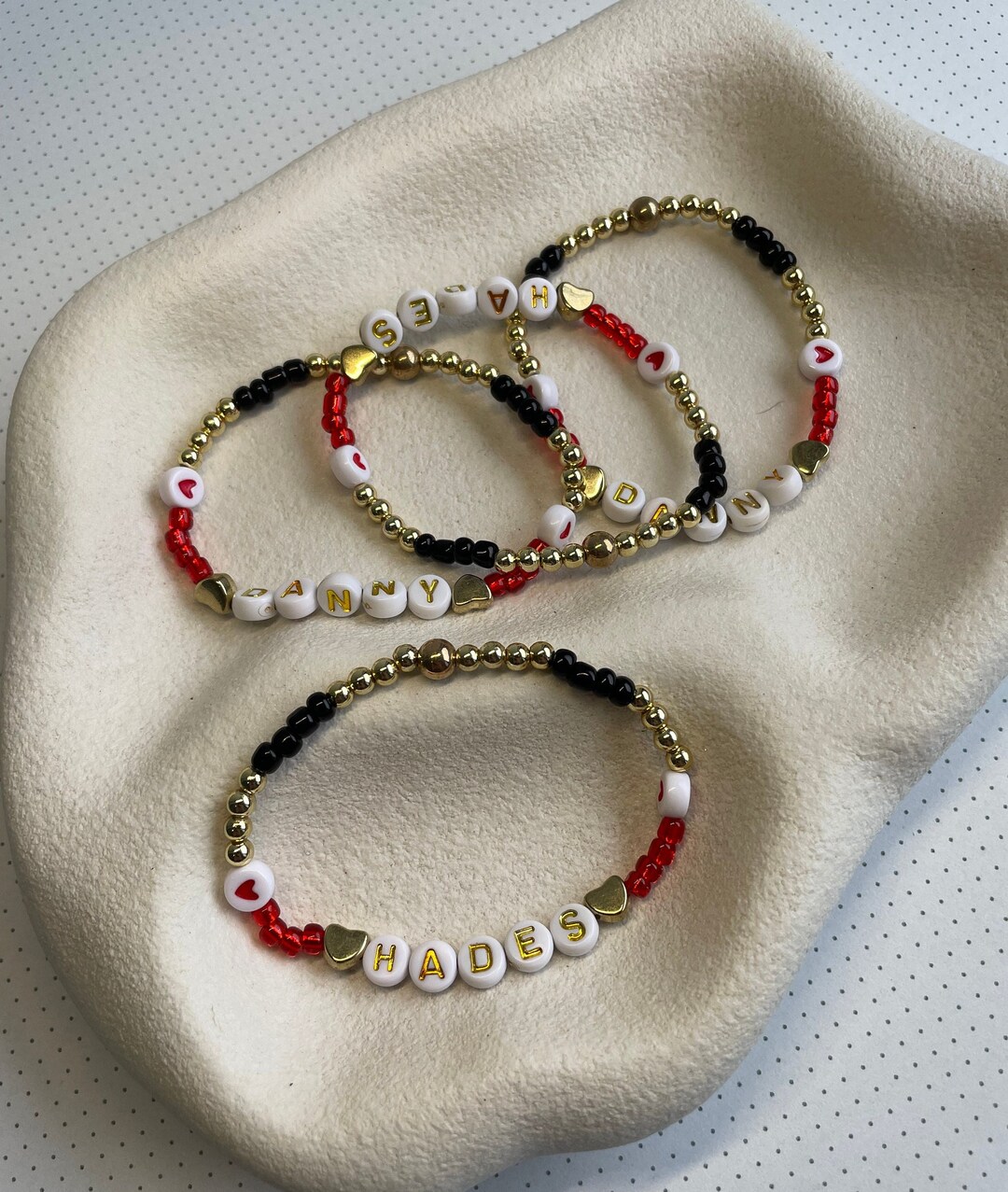 Custom Friendship Bracelet | Personalised Name Bracelet | Stretch Bead ...