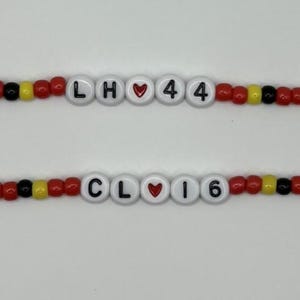 F1 Bracelet | Driver Initials & Number | Formula One | Fully ...