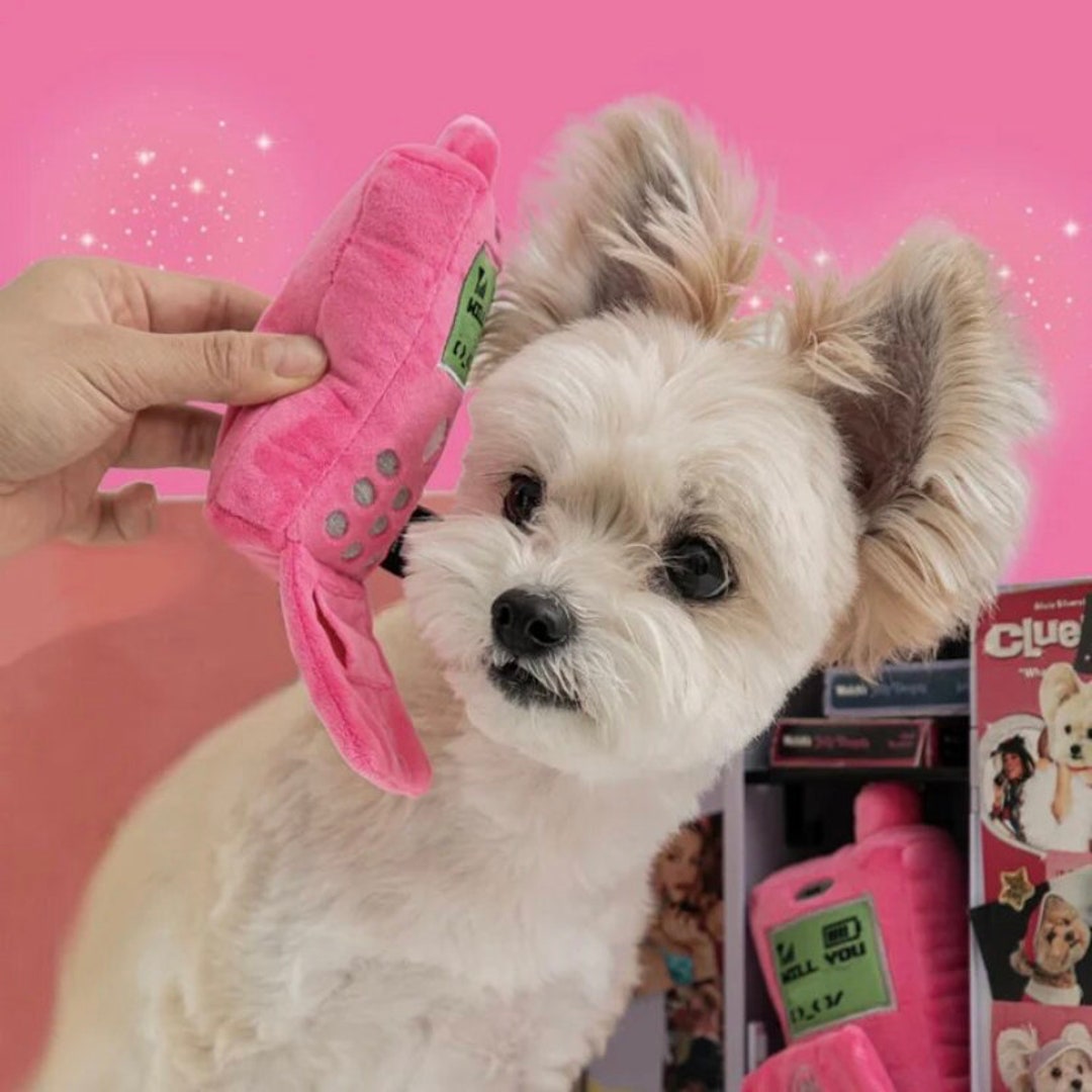 Mobile Phone Plush Dog Pet Toy, Dog Sound Bite Plush Toy Dog Toys for ...
