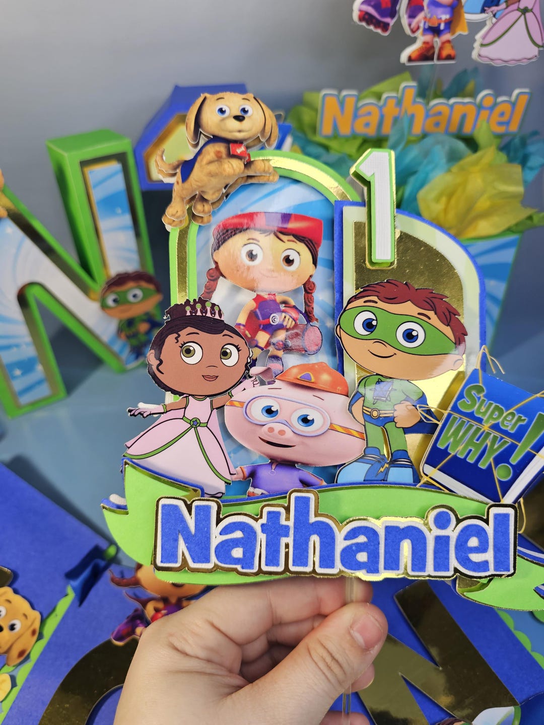 Super Why Cake Topper, Stylish Super Why Cake Topper, Super Why Cake ...