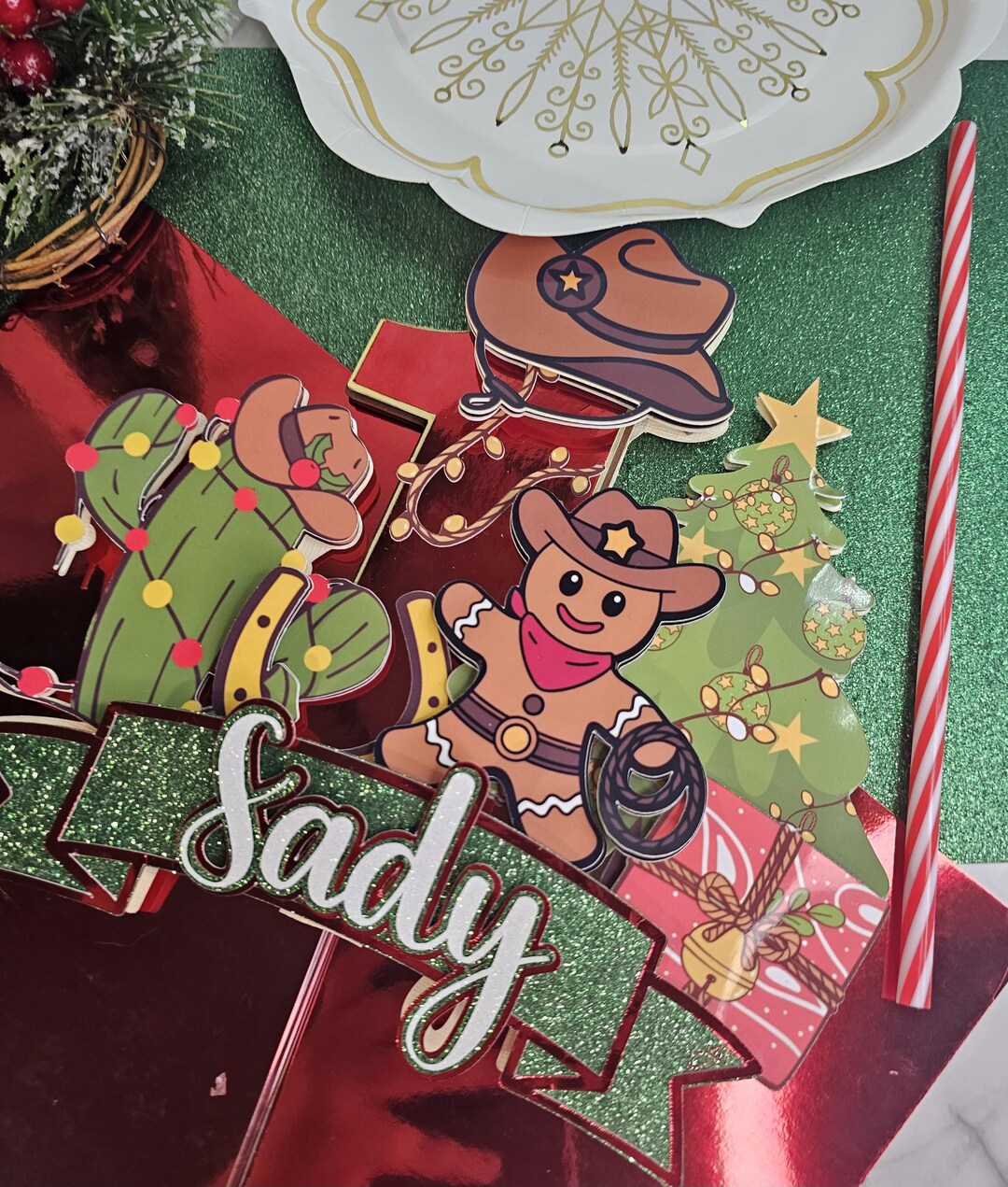 Cowboy Christmas Birthday Decorator, Cowboy Christmas, Cowboy ...