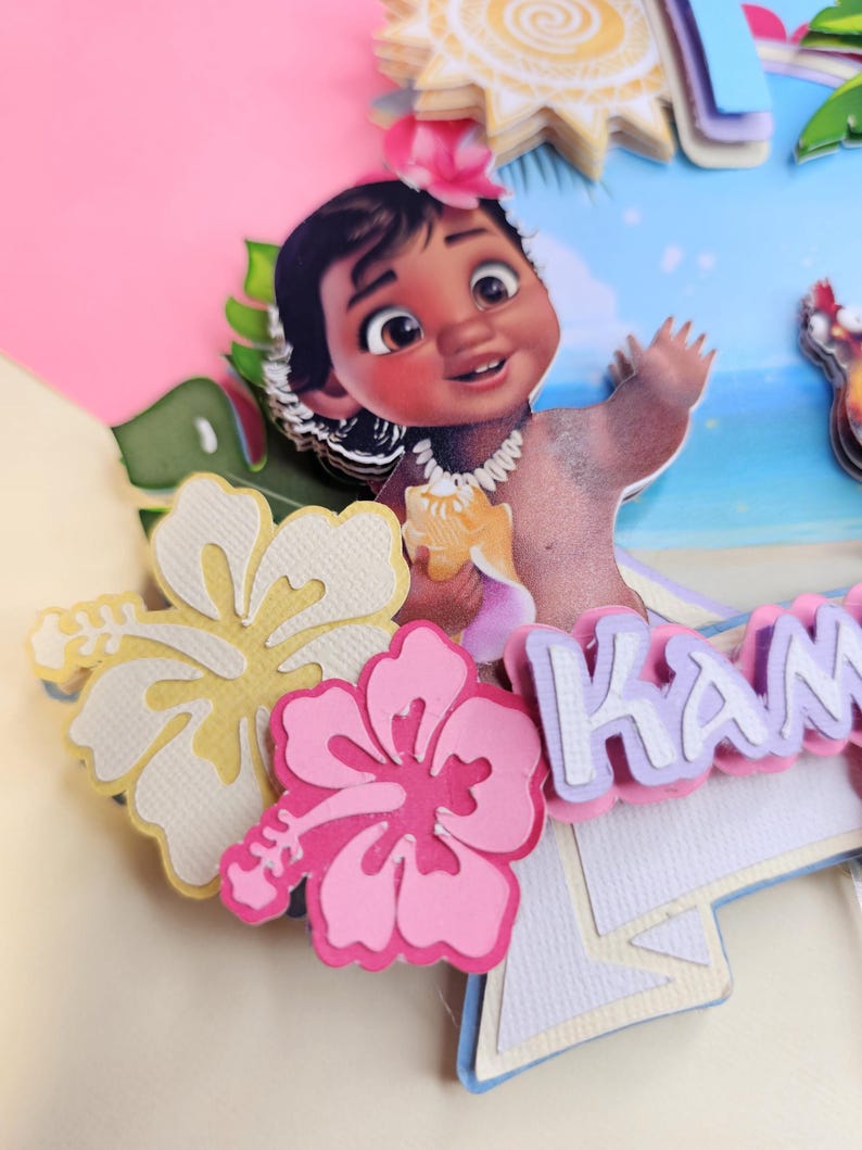 Baby Moana Cake Topper | Baby Moana Cake Decoration - Etsy