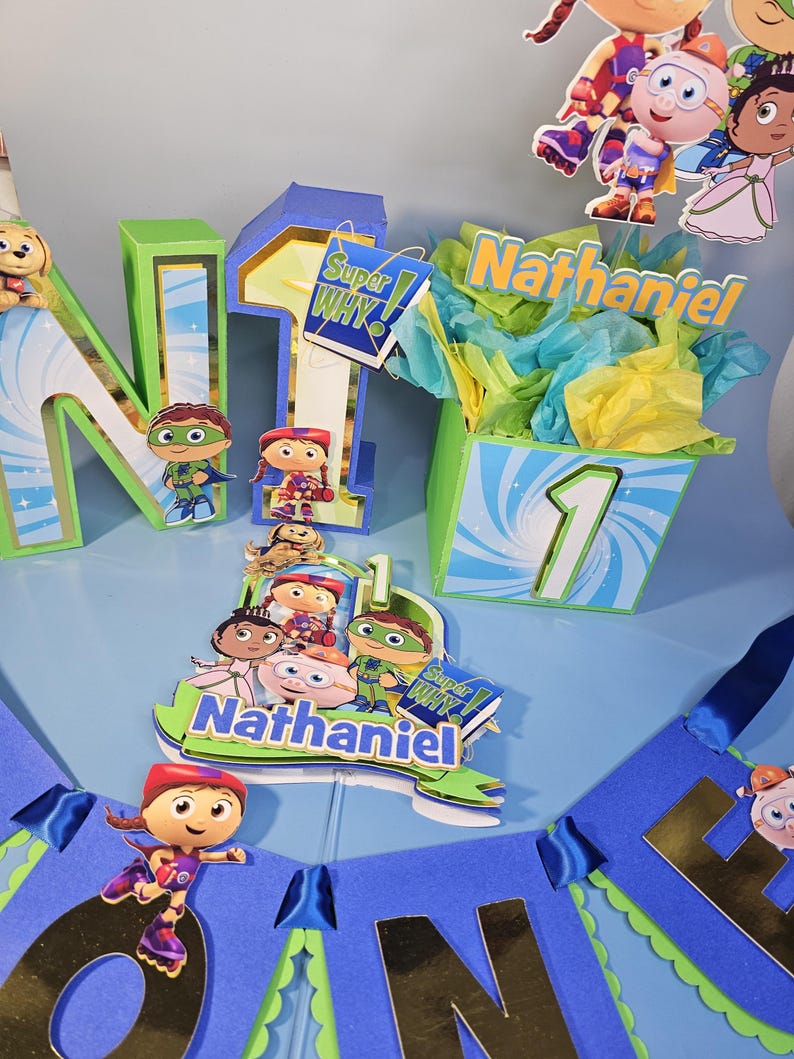 Super Why Cake Topper, Stylish Super Why Cake Topper, Super Why Cake ...