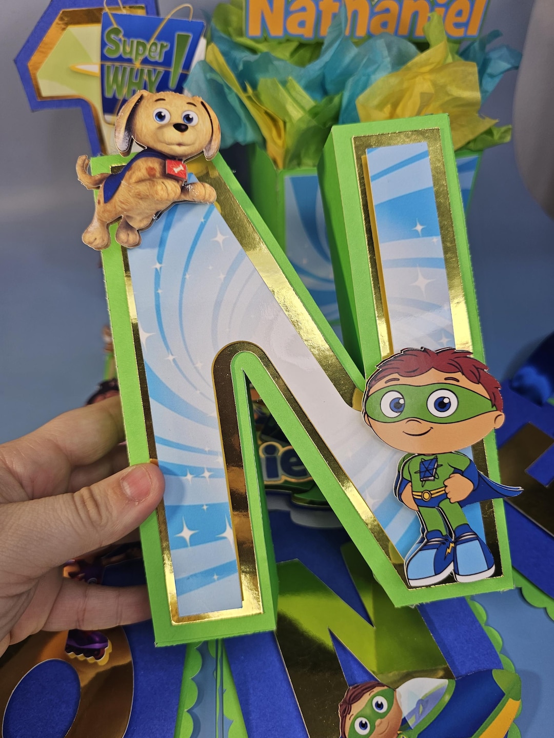 3D Letters Super Why, Birthday Super Why, 3D Numbers & Letters ...