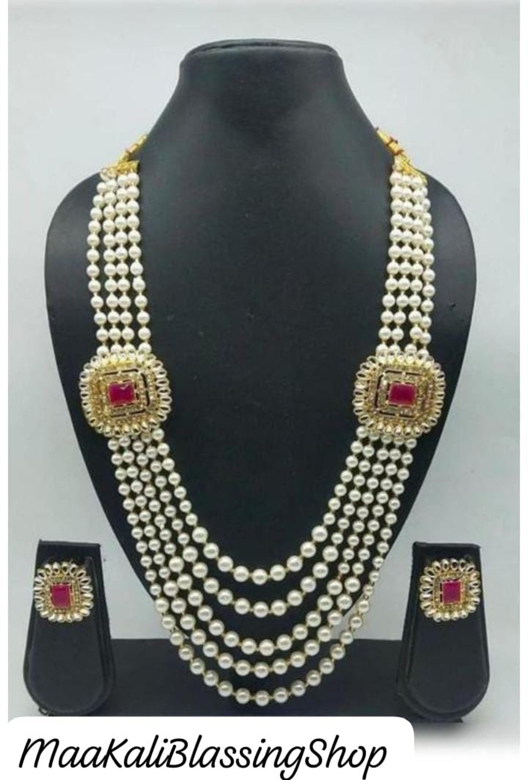 Handmade Beautiful Grand Moti Rani Haar Necklace Set For Women Etsy