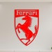 Ferrari Logo Metal Wall Art / Ferrari Emblem Wall Hanging / Decor for ...
