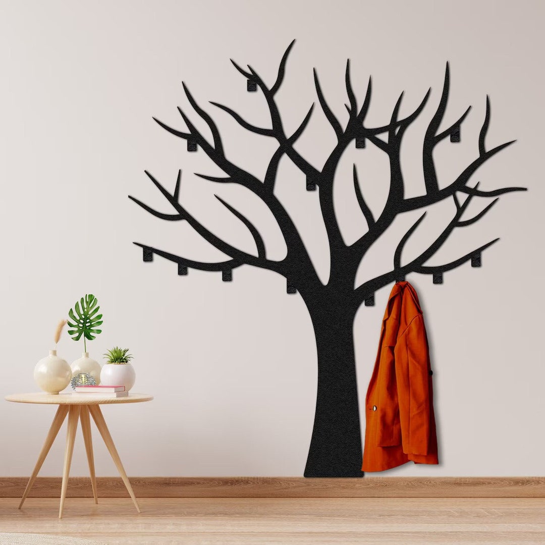 Tree Coat Rack Wall Mounted / Clothes Hanger / Key Rack / Coat Hooks ...