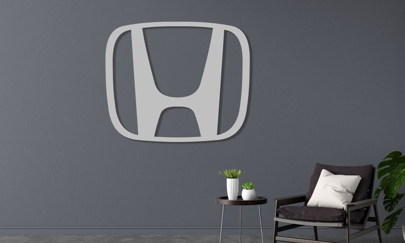 Honda Car Logo Metal Wall Art / Honda Sign / New Car Present / Car Park ...