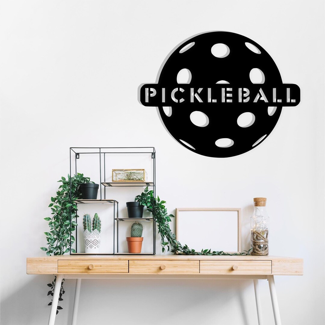 Pickleball Sign Wall Art, Pickleball Metal Sign, Pickleball Lover Decor ...