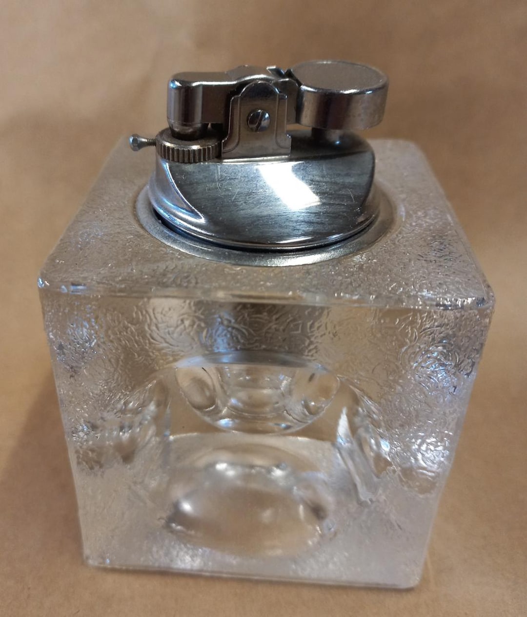 KÖEL Unicon Crystal Glass Table Lighter – Vintage Scandinavian Desk ...