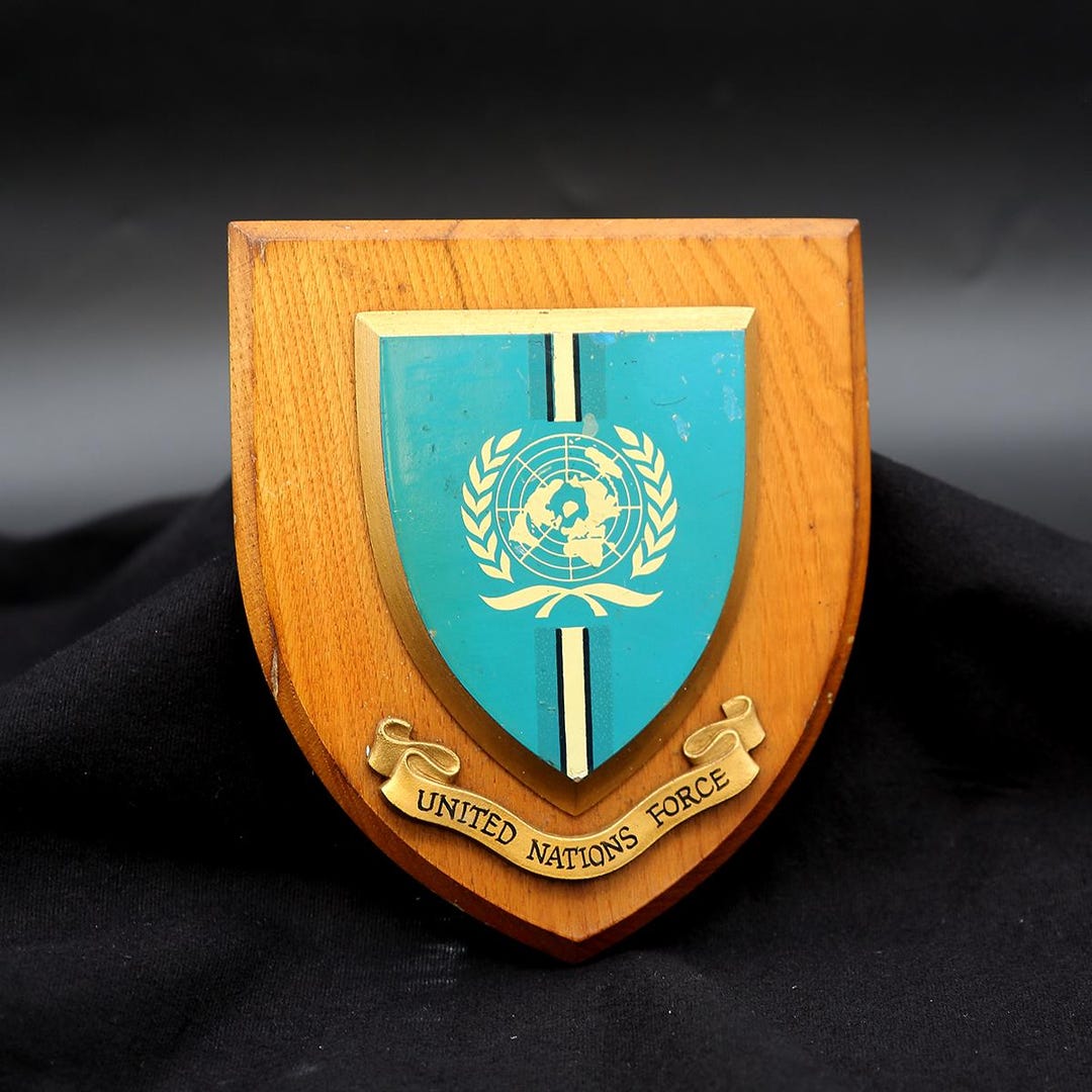 Vintage United Nations Force Plaque - Danish Navy Provenance - Etsy