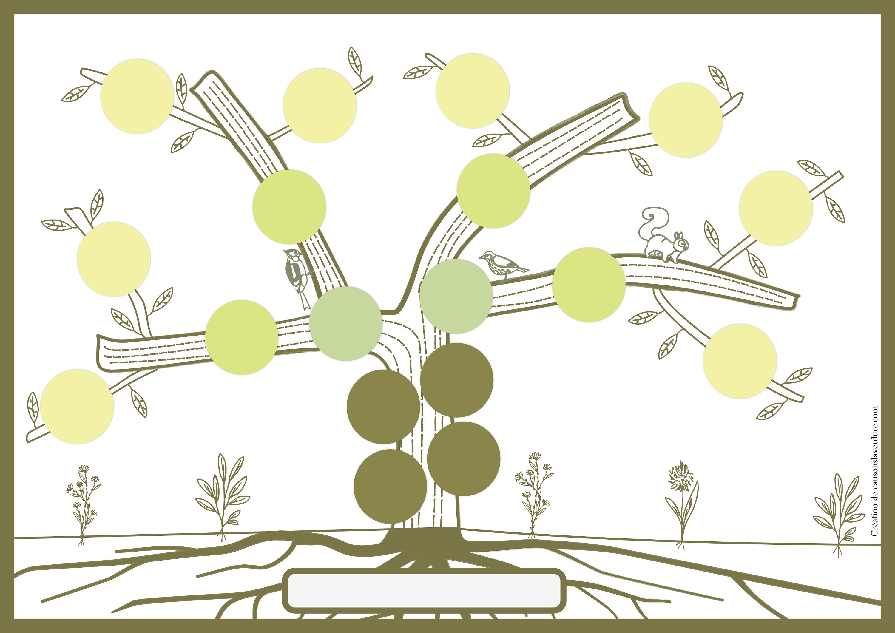 Ascending Family Tree 4 Generations Editable on CANVA - Etsy