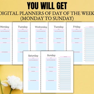 Self-care Planner for Daily Routine Planner Printable Weekly to Do List ...