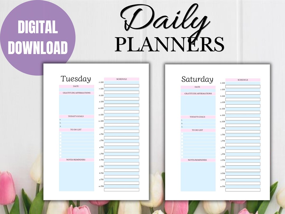 Self-care Planner for Daily Routine Planner Printable Weekly to Do List ...