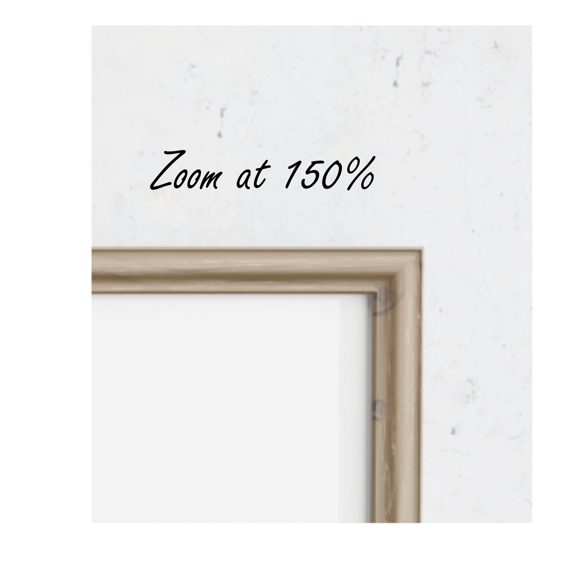 16x9 TV Frame Mockup, Rustic Wood Frame Mock Up, Vintage Antique Frame ...