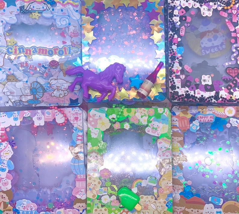 Custom Shaker Decoden Toploader Keychain / Kpop Double Sided Bias ...
