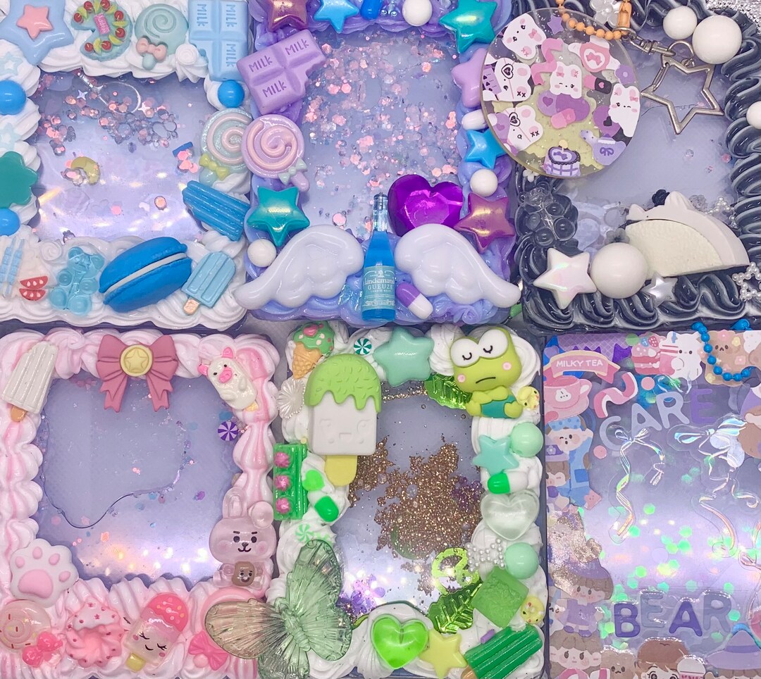 Custom Shaker Decoden Toploader Keychain / Kpop Double Sided Bias ...