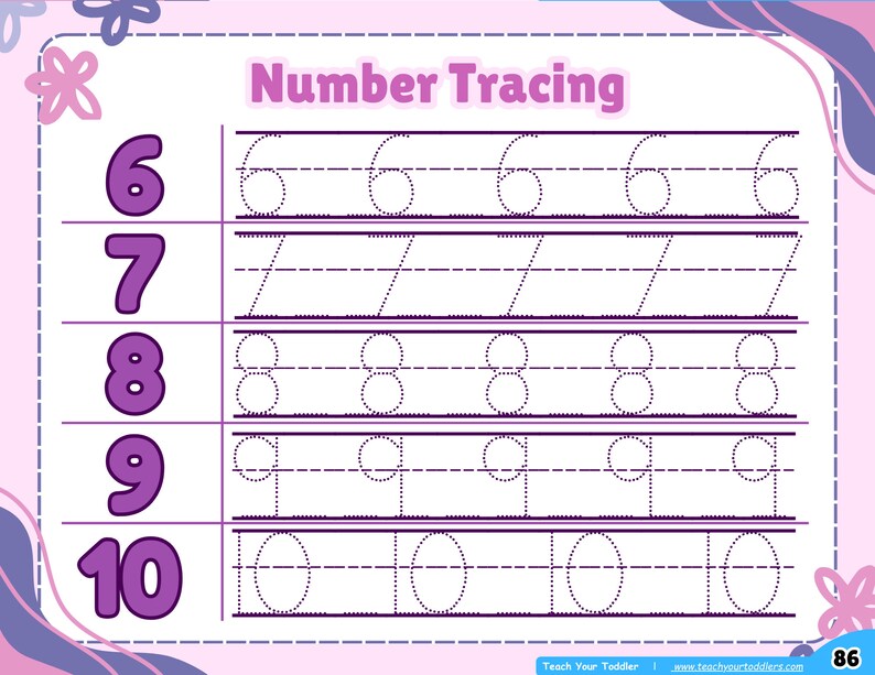 Kindergarten Math Learn the Numbers 1-20 Tracing Learn to Count Pre-k ...