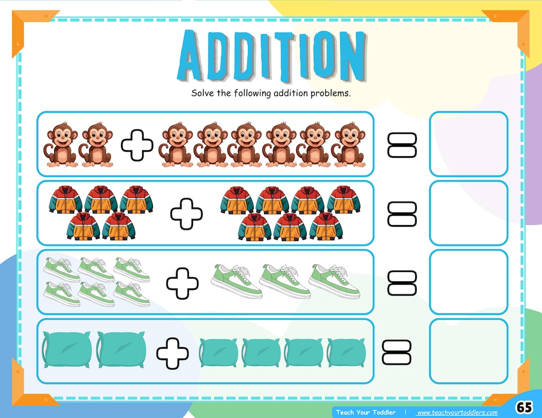 Kindergarten Math| Addition and Subtracting With Pictures| Learn the ...