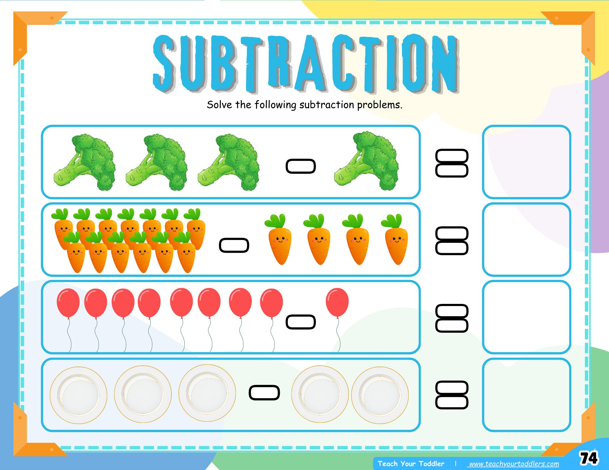 Kindergarten Math Addition and Subtracting With Pictures Learn the ...