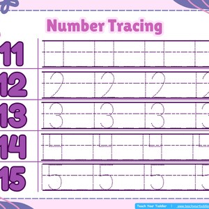 Kindergarten Math Learn the Numbers 1-20 Tracing Learn to Count Pre-k ...