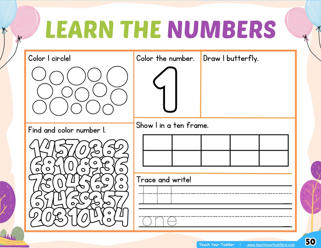 Kindergarten Math| Fun Activity| Learn the Numbers| Tracing| Learn to ...