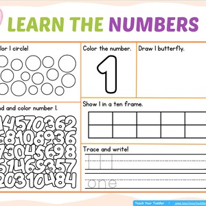 Kindergarten Math| Fun Activity| Learn the Numbers| Tracing| Learn to ...
