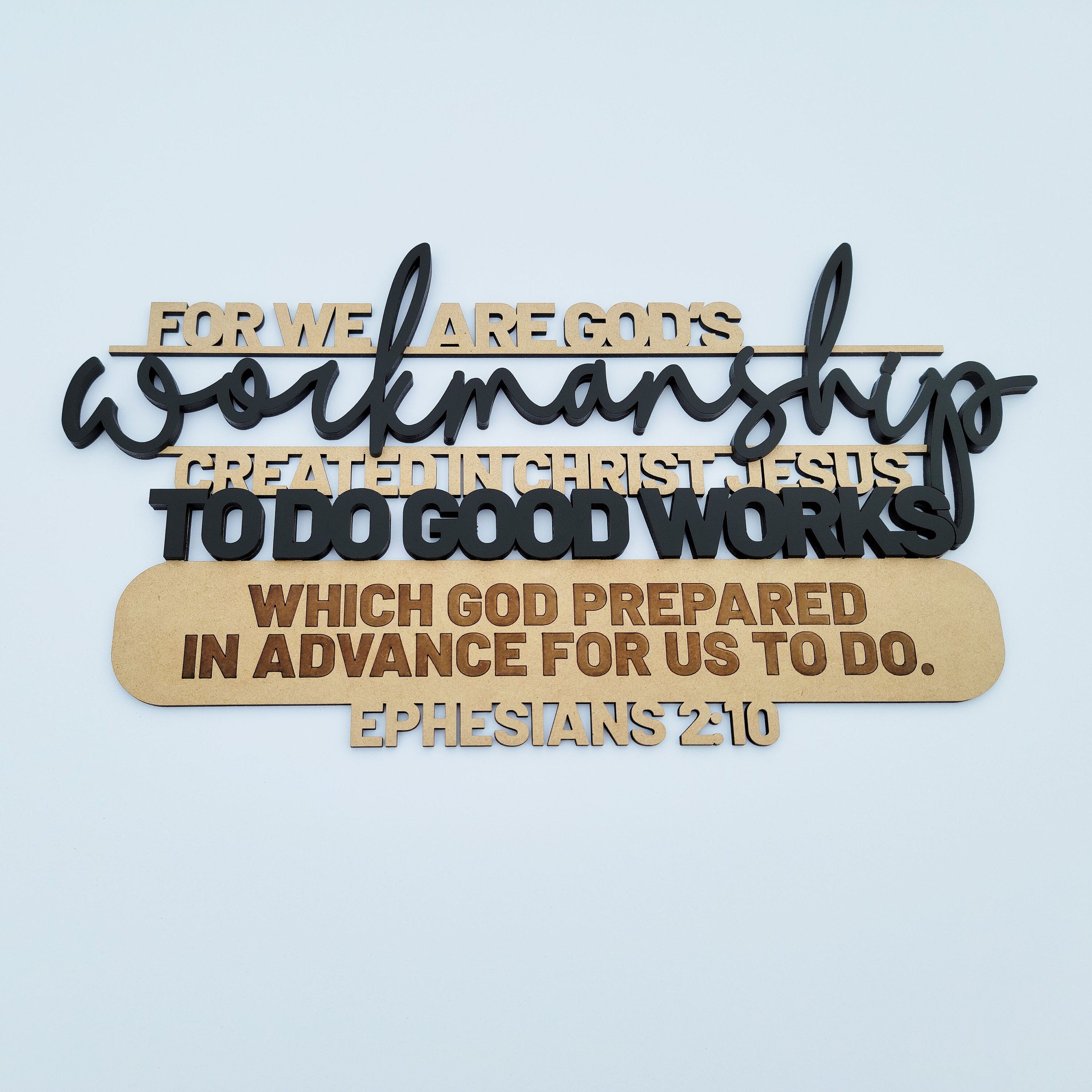 Bible Verse Wall Art Christian Wall Art Ephesians 2:10 Gods Workmanship ...