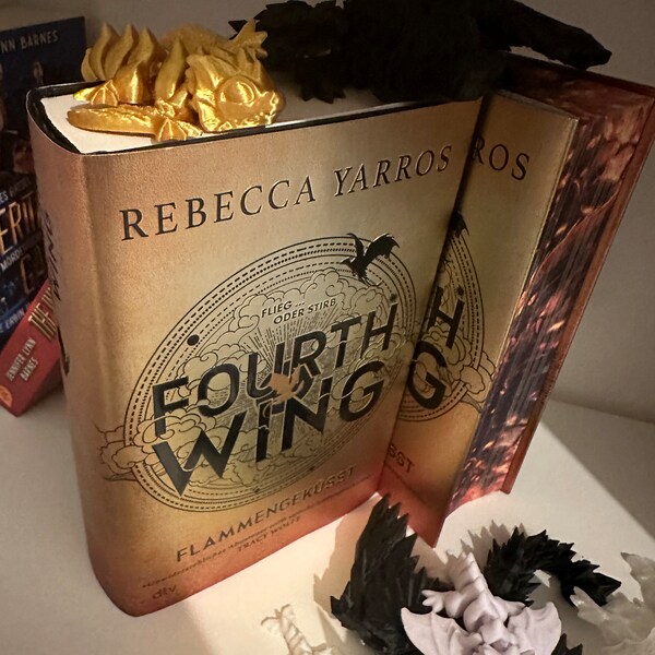 Fourth Wing Bookshelf Decoration - Etsy