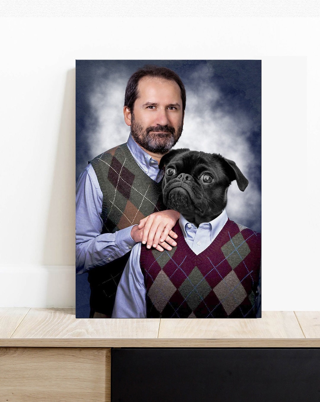 Custom Stepbrother Poster, Step Brother Portrait, Pet and Human Poster ...