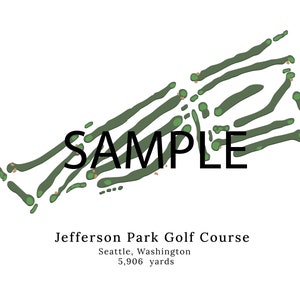 Any Golf Course Map, Custom Print of Golf Course, Custom Golf Course ...