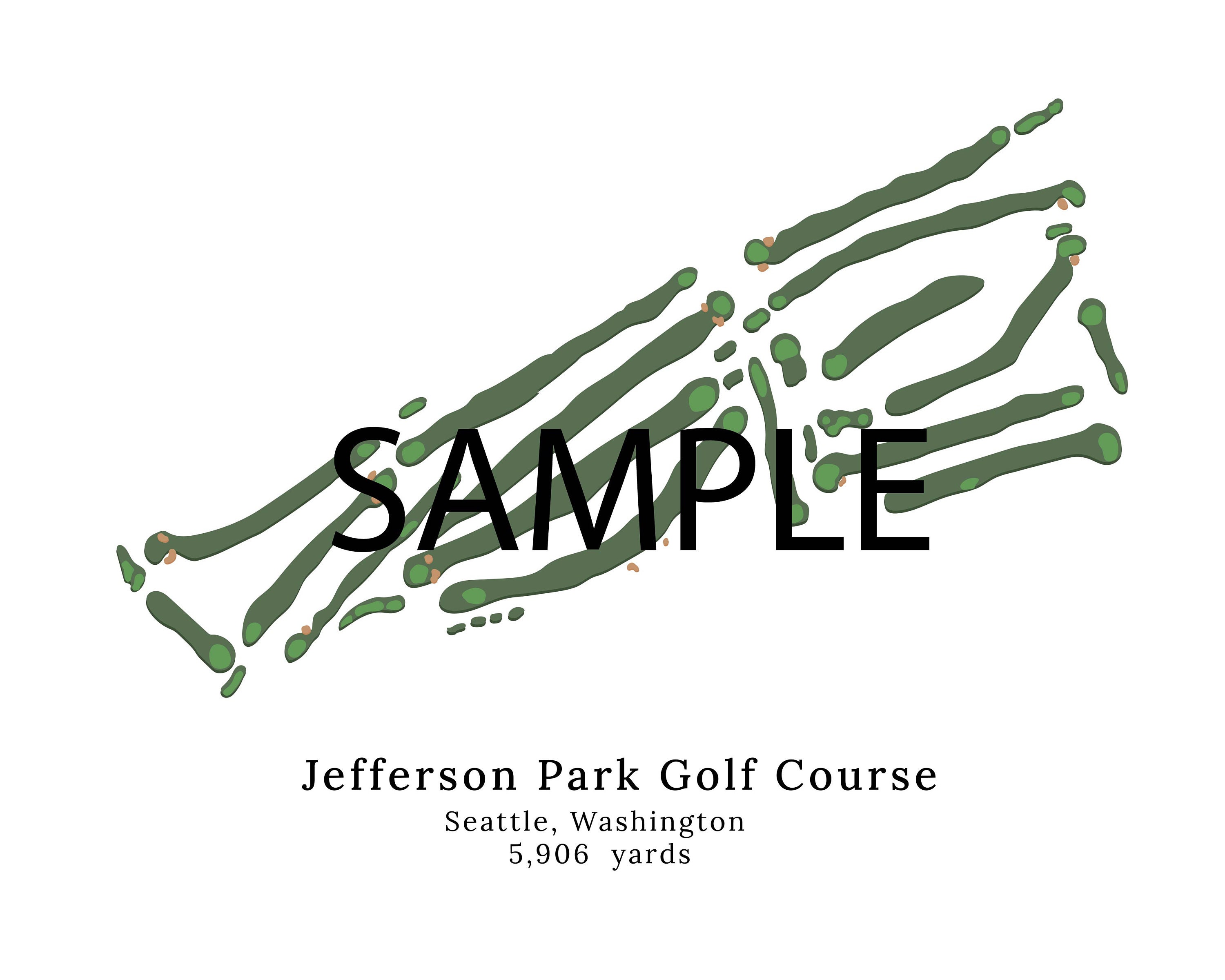 The Crossings Golf Club Map Course Printable, Custom Golf Course Map ...
