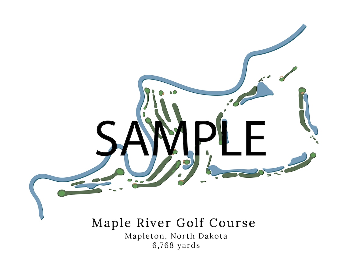 The Crossings Golf Club Map Course Printable, Custom Golf Course Map ...