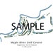 The Crossings Golf Club Map Course Printable, Custom Golf Course Map ...