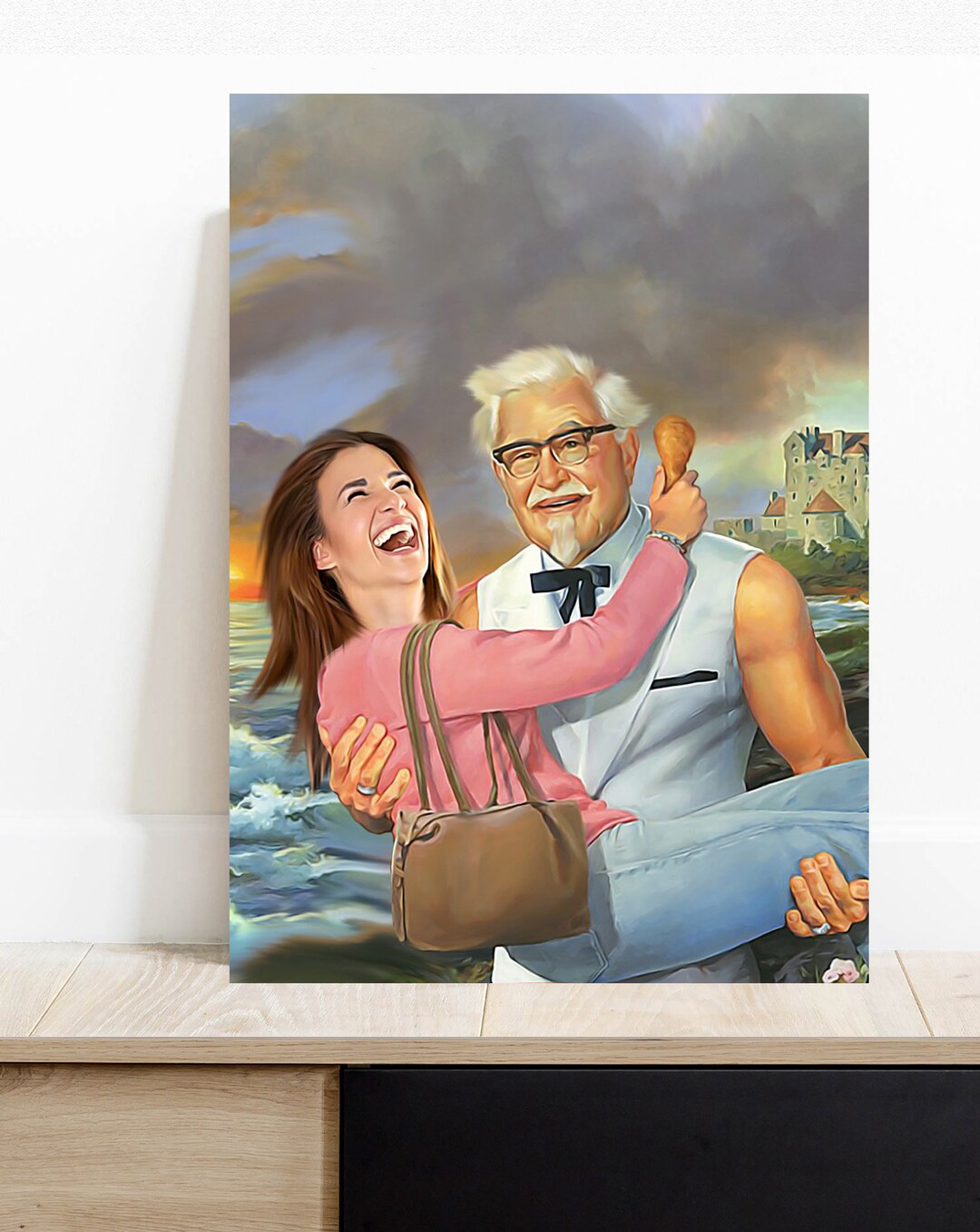 Custom COLONEL Poster, Custom Colonel Sanders Portrait, Funny Colonel ...