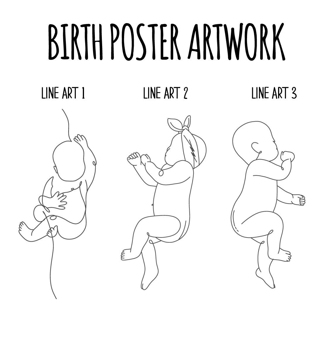 Personalized Birth Poster, Christening Gift, New Baby Print, Baby Line ...