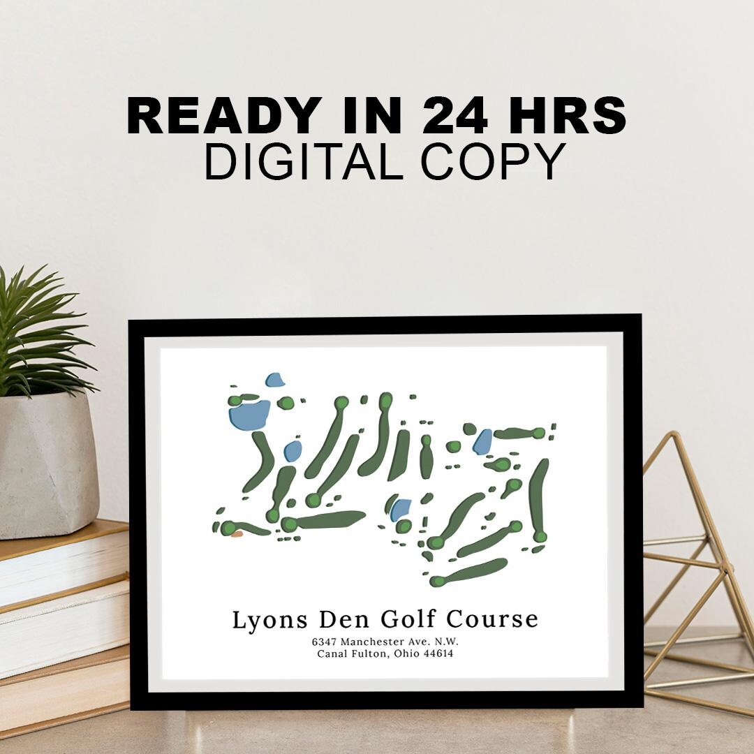 Lyons Den Golf Custom Golf Course Map Print, Any Golf Courses Printable ...
